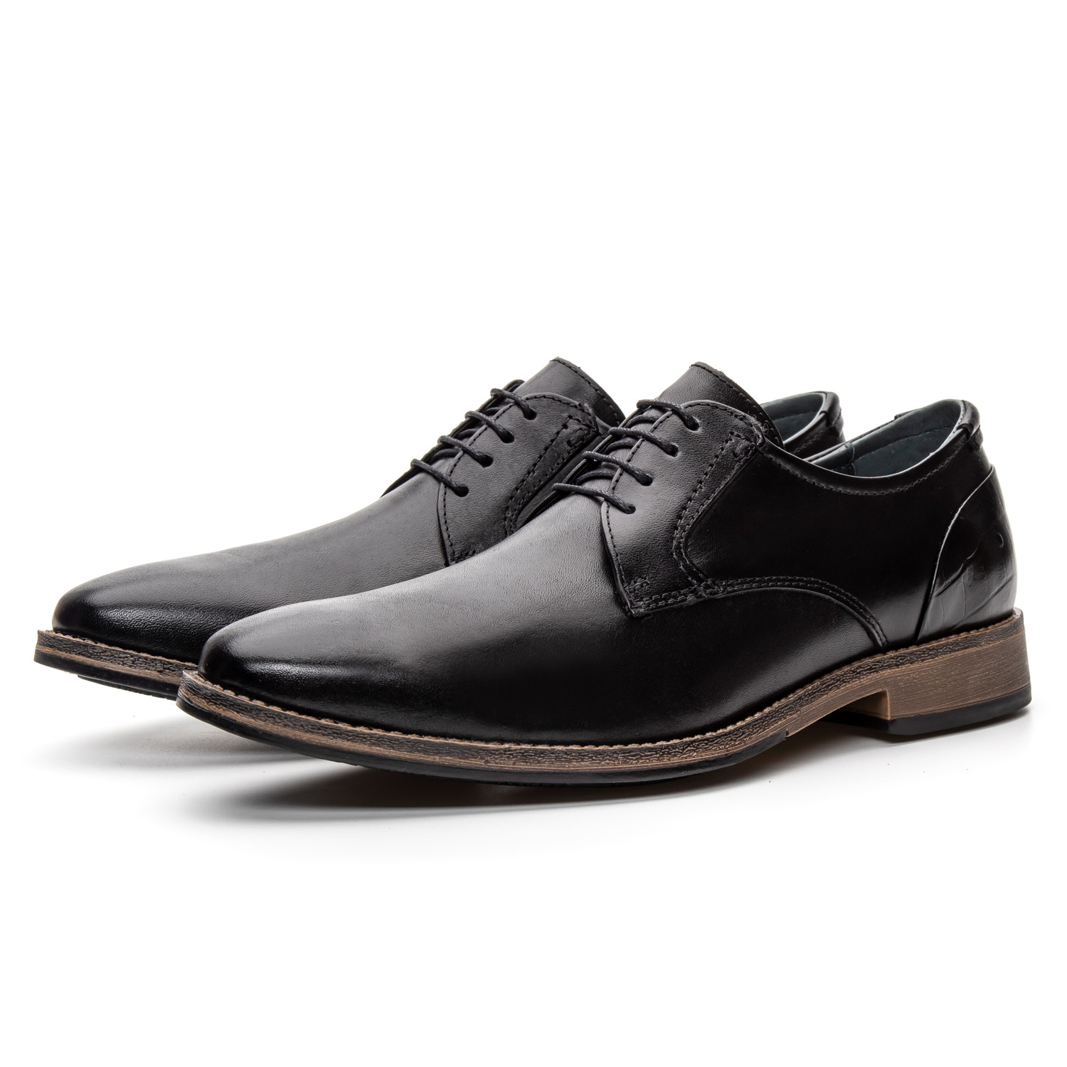 Buy Vulcano Latego Croco Black Shoes | Savelli