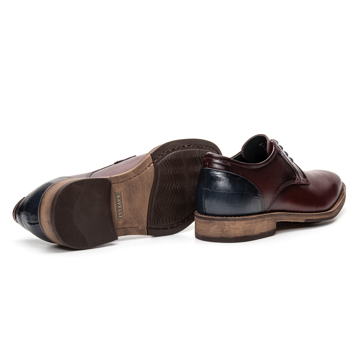 Buy Vulcano Latego Wine Elba Blue Shoes | Savelli